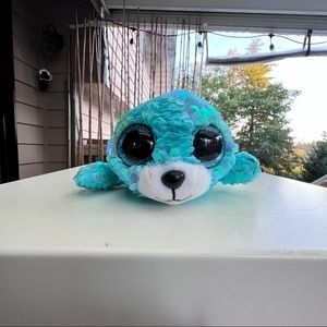 Ty | Other | Ty Flippables Aqua Waves Seal Limited Beanie Boo ...